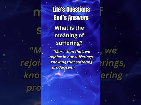 What is the Meaning of Suffering #wisdom #questions