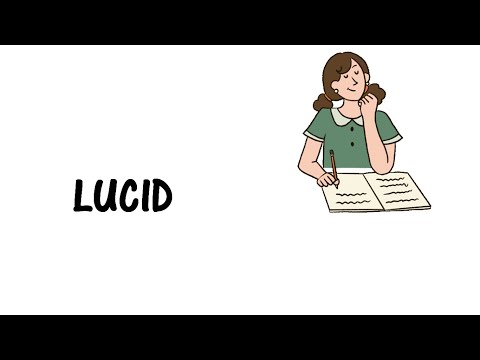 Learn a word - Meaning of LUCID