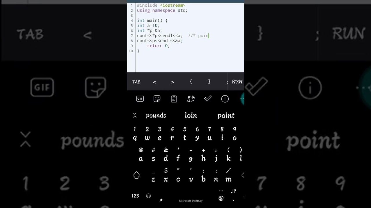 C++ program for pointer #coding #variable