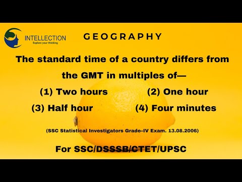 GMT + 5:30 | The standard time of a country differs from the GMT in multiples of | Geography | GK