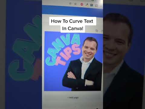 How To Curve Text In Canva! #Shorts