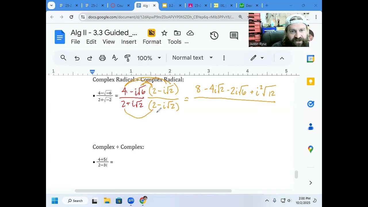 Alg II 3 3d Video Notes