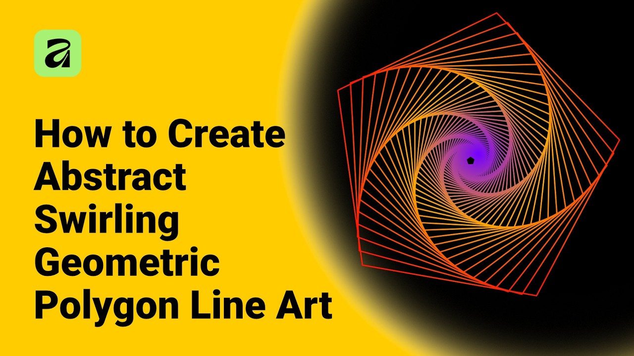 How to Create an Abstract Swirling Geometric Polygon Line Art in Affinity