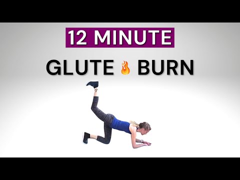12 Glute Exercises in 12 Minutes | This At Home Workout Will Make Your Booty Burn!