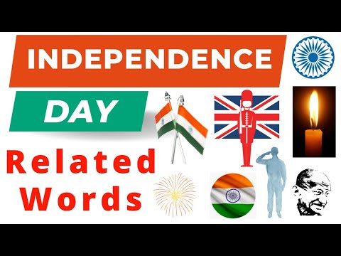 Independence day related words | Independence day vocabulary | happy Independence day | Learn Shorts