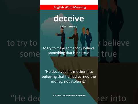 Word of the day | English meaning of deceive.