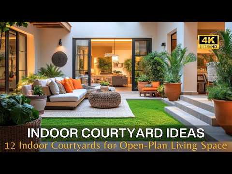 Transform Your Living Room: 12 Stunning Indoor Courtyard Ideas for Open-Plan Living Spaces