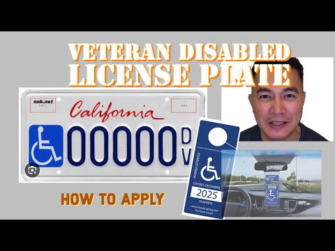 California Disabled Veteran License Plate:  How to apply