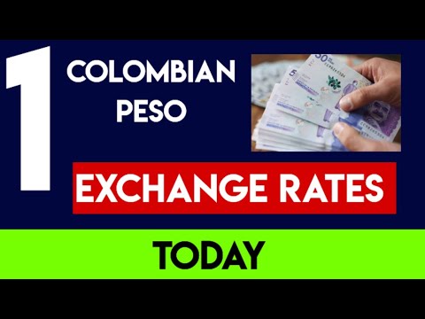 COLOMBIAN PESO EXCHANGE RATES 18 APRIL 2024