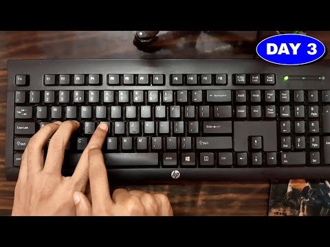 Learn English Typing in 10 Days - (Day 3) | Free Typing Lessons | Touch Typing Course| Tech Avi