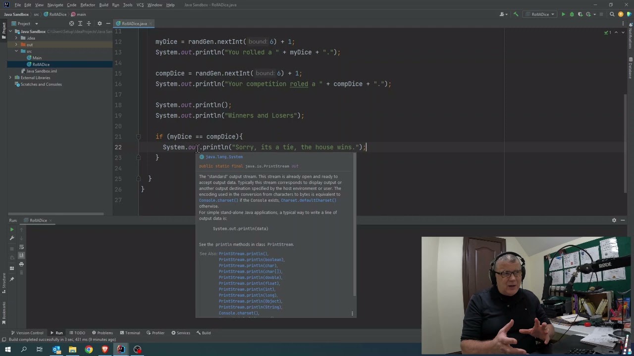 Programming - Java - Random Decisions - 012728C01
