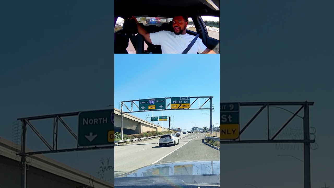 Highway patrol is chilll asf #dashcamvideos #shorts #police