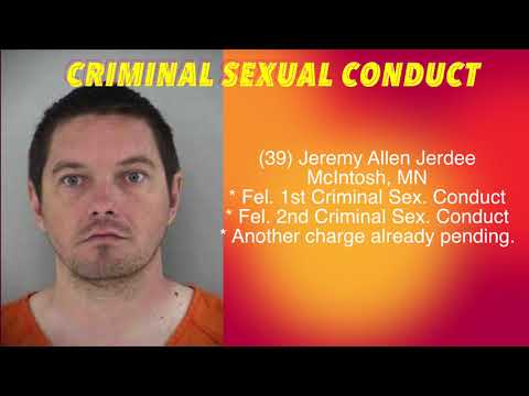 New Charges Of Criminal Sexual Conduct For McIntosh, MN Man