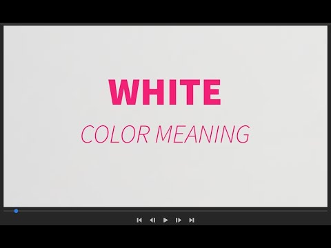 All About WHITE - Color Meaning & Artistic Expression of White
