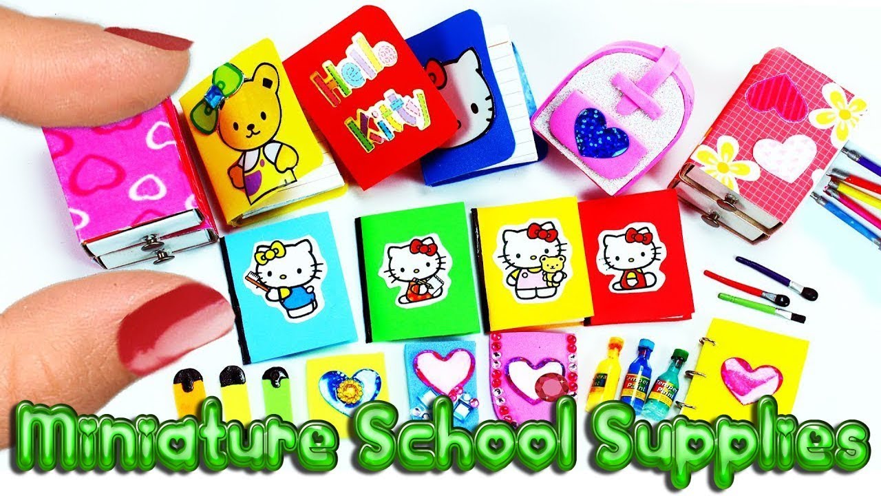 DIY 100% Real Miniature School Supplies – [Really Works] – SimpleKidsCrafts