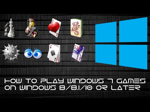 Tips: How to Play Window 7 games on windows 8, 8.1 and 10.