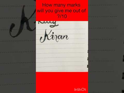Kiran name calligraphy #youtube #calligraphy #shorts