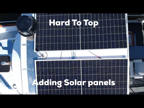 Hard To Top adding 800 watts of hard solar panels to my boat's new Hard To Top hard top