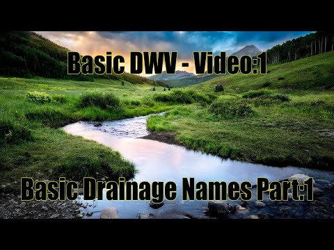 Basic DWV - Video:1 Basic Drainage Names (Part:1)
