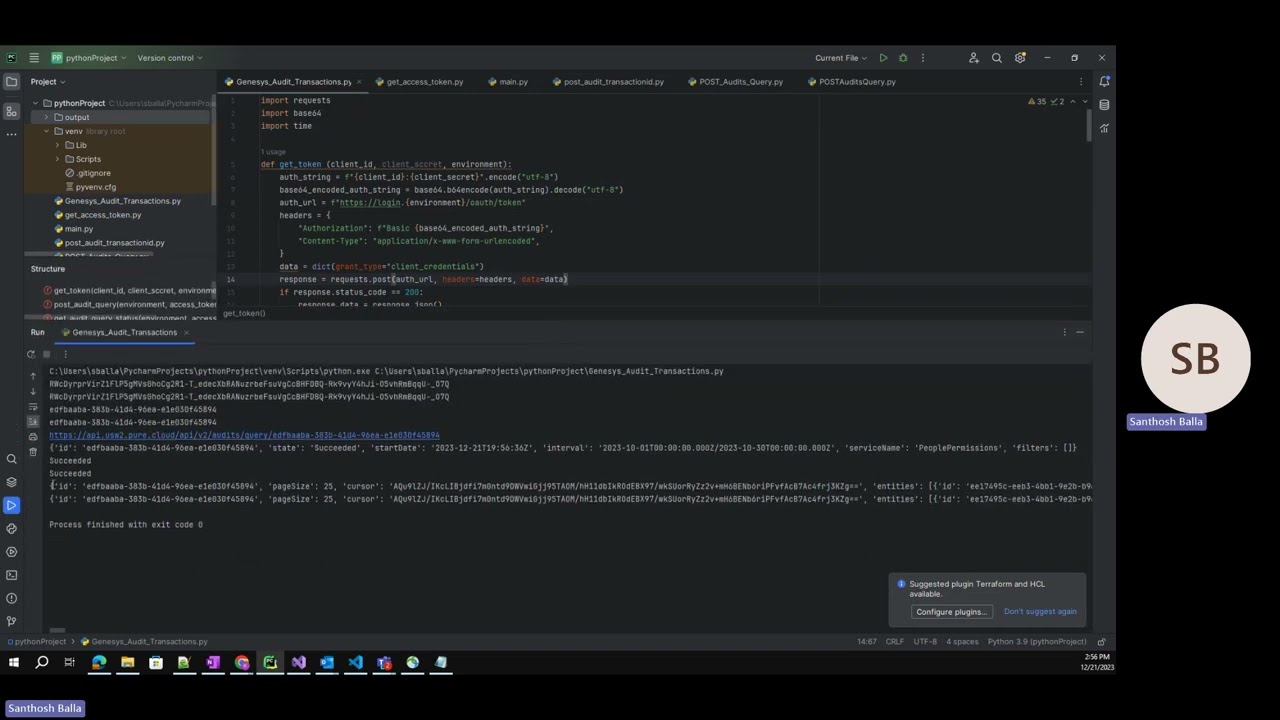 Genesys POC using Python SDK