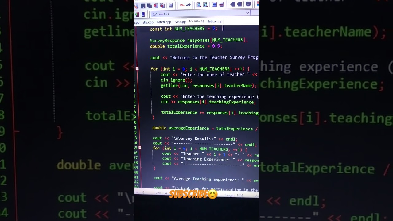 teachers survey IDE dev c++ #cppprogramming