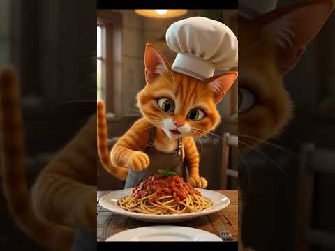 π± Cat Becomes a Chef and Loves It π¨βπ³π | Cute Animal Shorts πΎπ