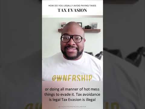 What is legal and illegal (Tax Evasion or Tax Avoidance)