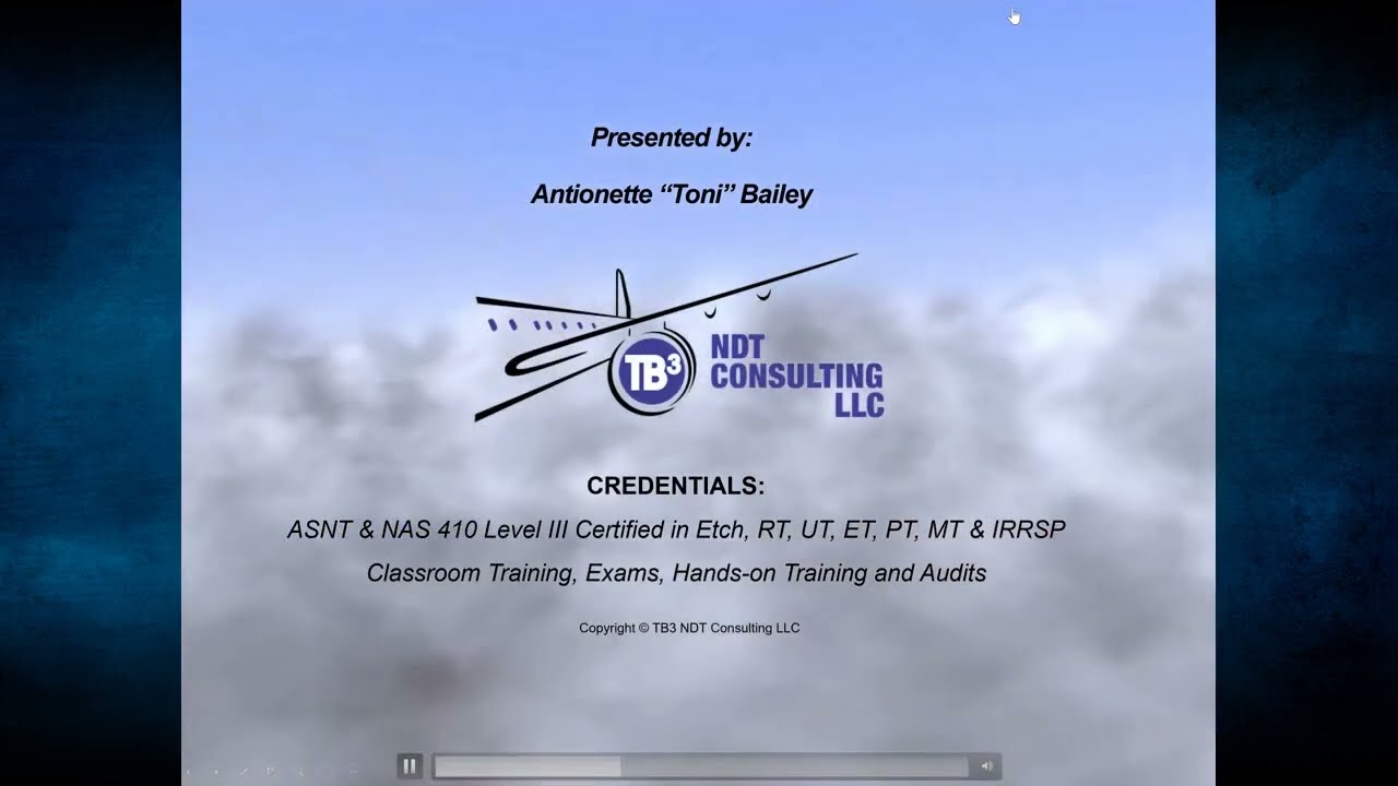 NDT – Bridging the Gap between NDT (Nondestructive Testing) & Aircraft Maintenance