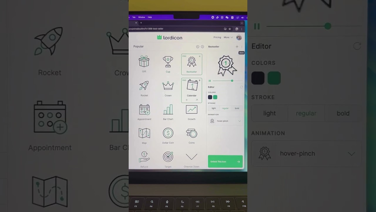 access 20000+ animated icons  #productivity #icon #ai #aitools  #shorts