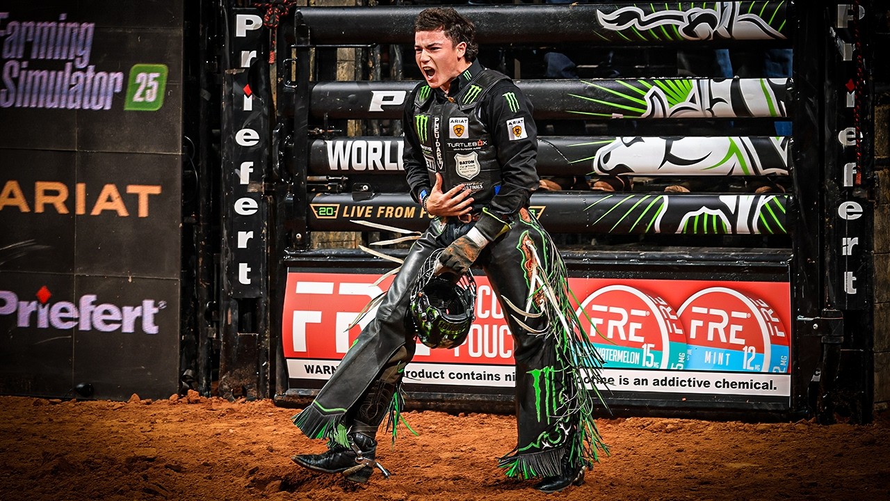 John Crimber rides Icky Thump for 84.95 points | PBR UTB Highlight