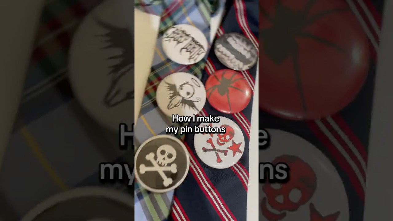 How to make pin buttons for anything!! ⭐️ #alt #pins #diy #pinmachinemaker