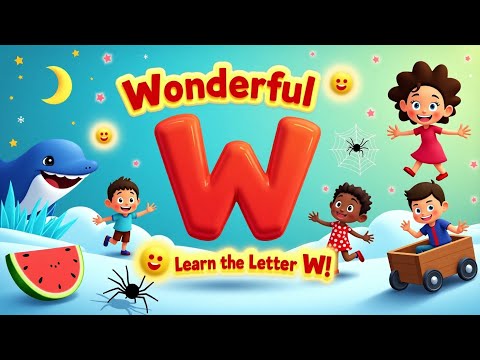 Wonderful W! π Letter W Song for Kids | Learning Alphabet with Water, Whale, Wolf & More!