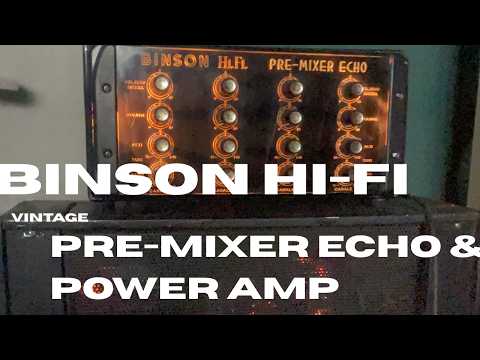 Vintage Binson Hi-Fi Tube Power Amp + Pre Mixer PA 4 | Reverb Canada