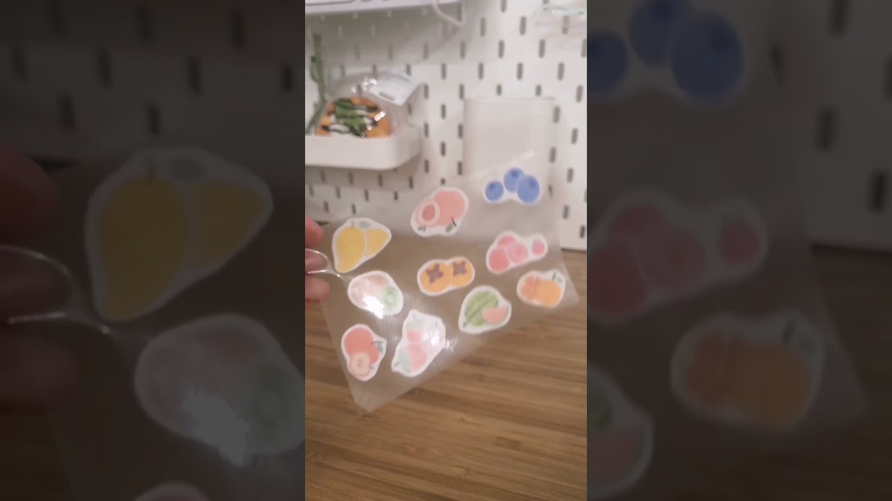 Cute fruit stickers #tutorial #diy