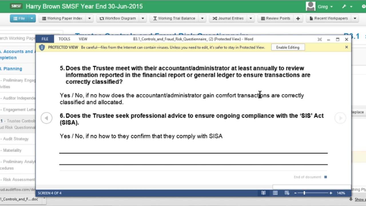 Streamlining the Audit