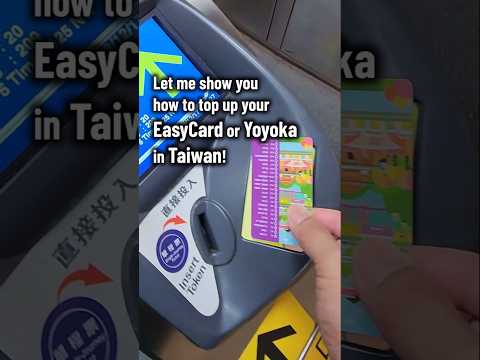 How to Top Up Your EasyCard (Yoyoka) in Taiwan!💳🚆 #taiwantravel  #taipeitravel