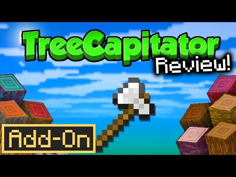 The BEST TreeCapitator Addon for Minecraft Bedrock Survival Players Review!