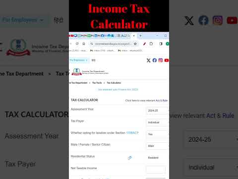Income Tax Calculator #accountingtutorial #excel #tallyentry #tcs #tds #gst