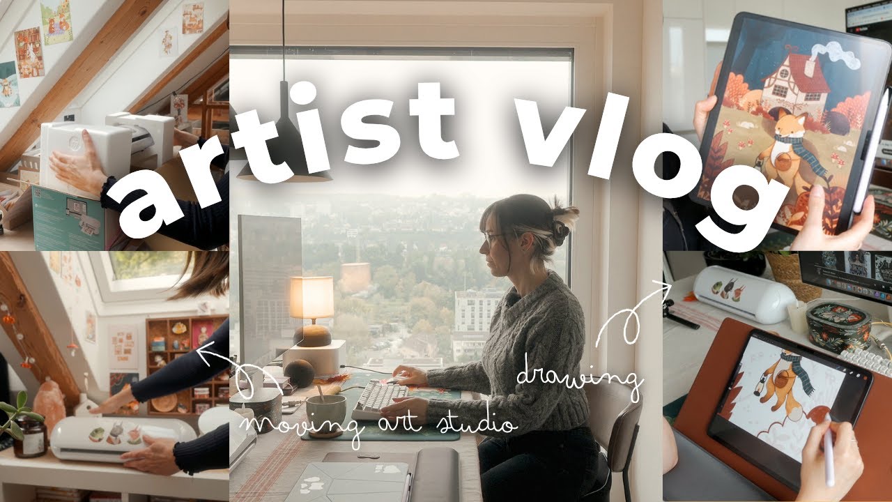 Moving my Art Studio to Switzerland ✿ Studio Vlog 59