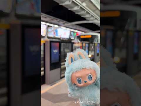 Letโs go Labubu v3 Hunting for Popmart Thailand Labubus sisters on BTS Skytrain Bangkok! #labubu