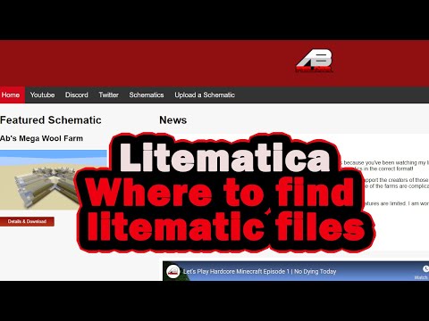 Litematica Where To Download Litematic (schematics) files from?