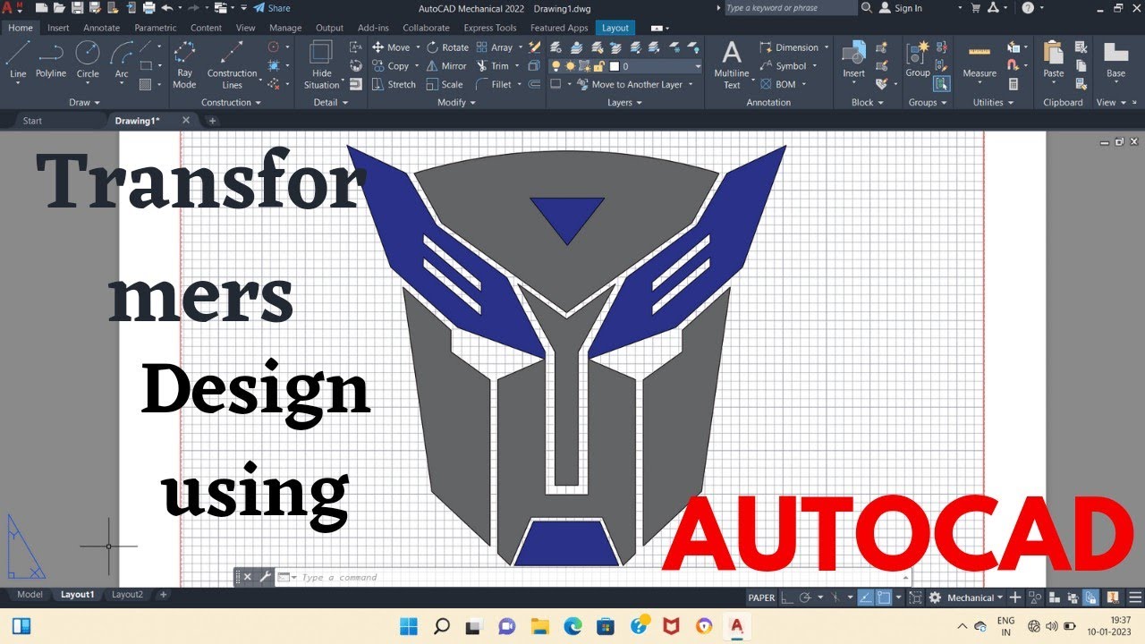 AUTOCAD Tutorial | Transformers design using Autocad software #transformers #designer #autocadd