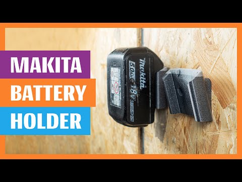 STL file Makita 18V Battery Wall Holder Minimalistic Bracket for ...