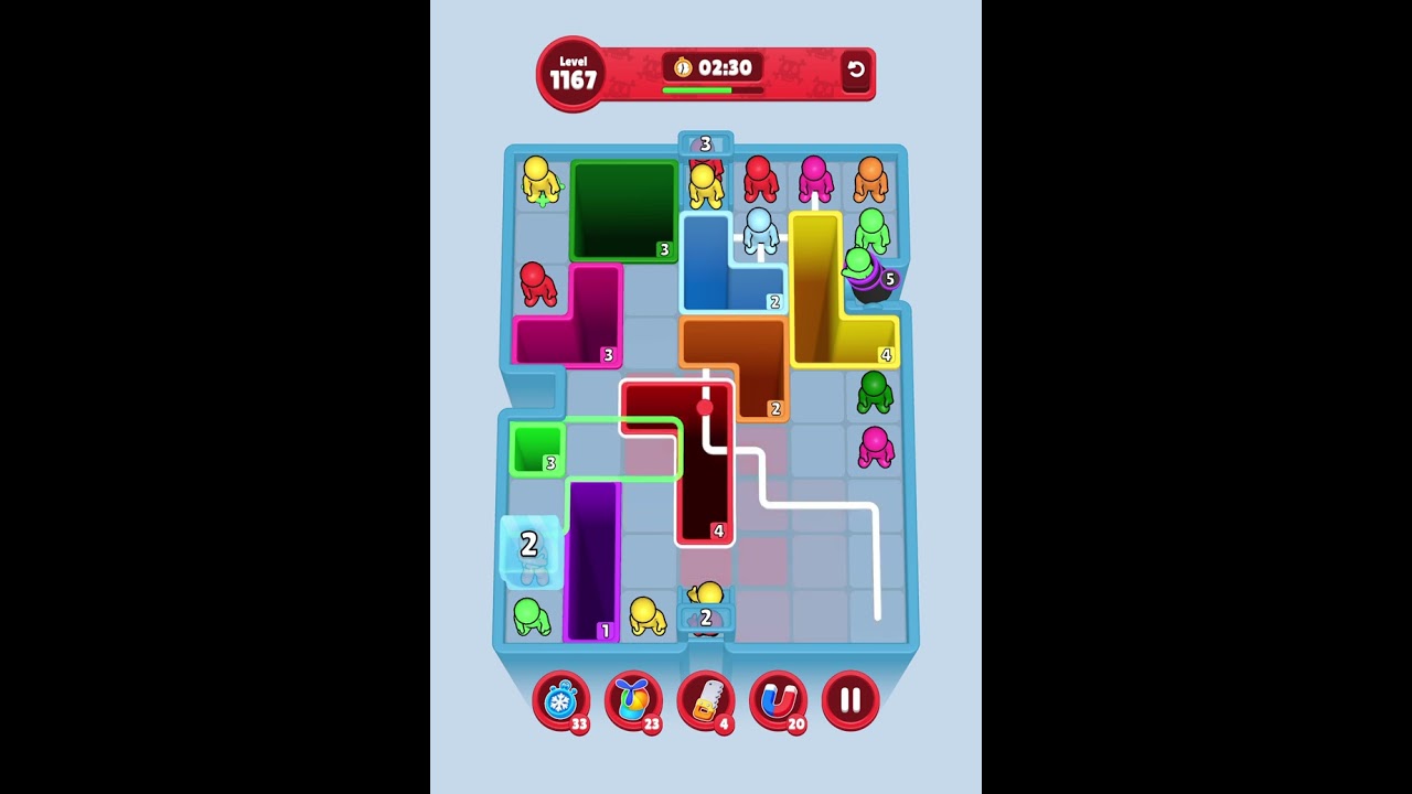 Drop Away Level 1167 Solution Walkthrough #dropaway #walkthrough 