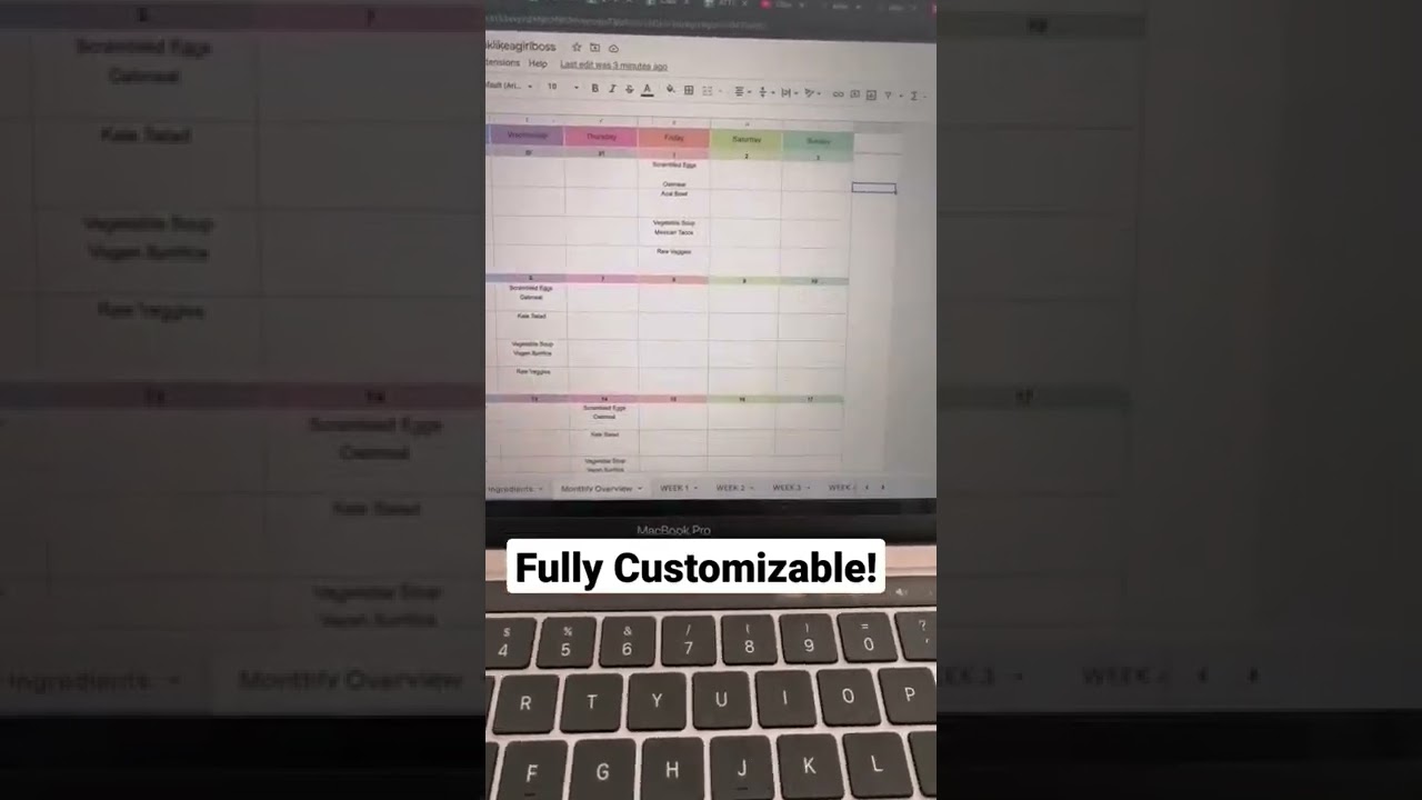 Weekly Meal Planner and Automated Grocery List Builder - Plan your meals for the entire month!