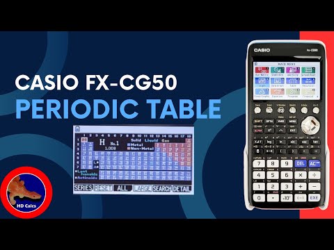 How to use the Periodic Table of Elements on the Casio FX-CG 50