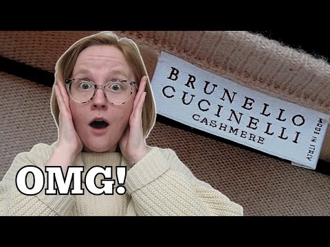 AMAZING High End Thrift Haul | I Found Brunello Cucinelli?!