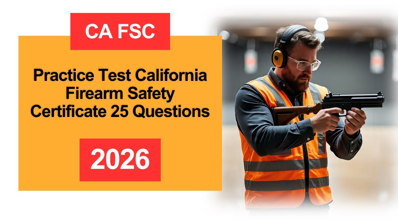 California FSC Test 2026 – 25 Real Firearm Safety Questions You Must Know
