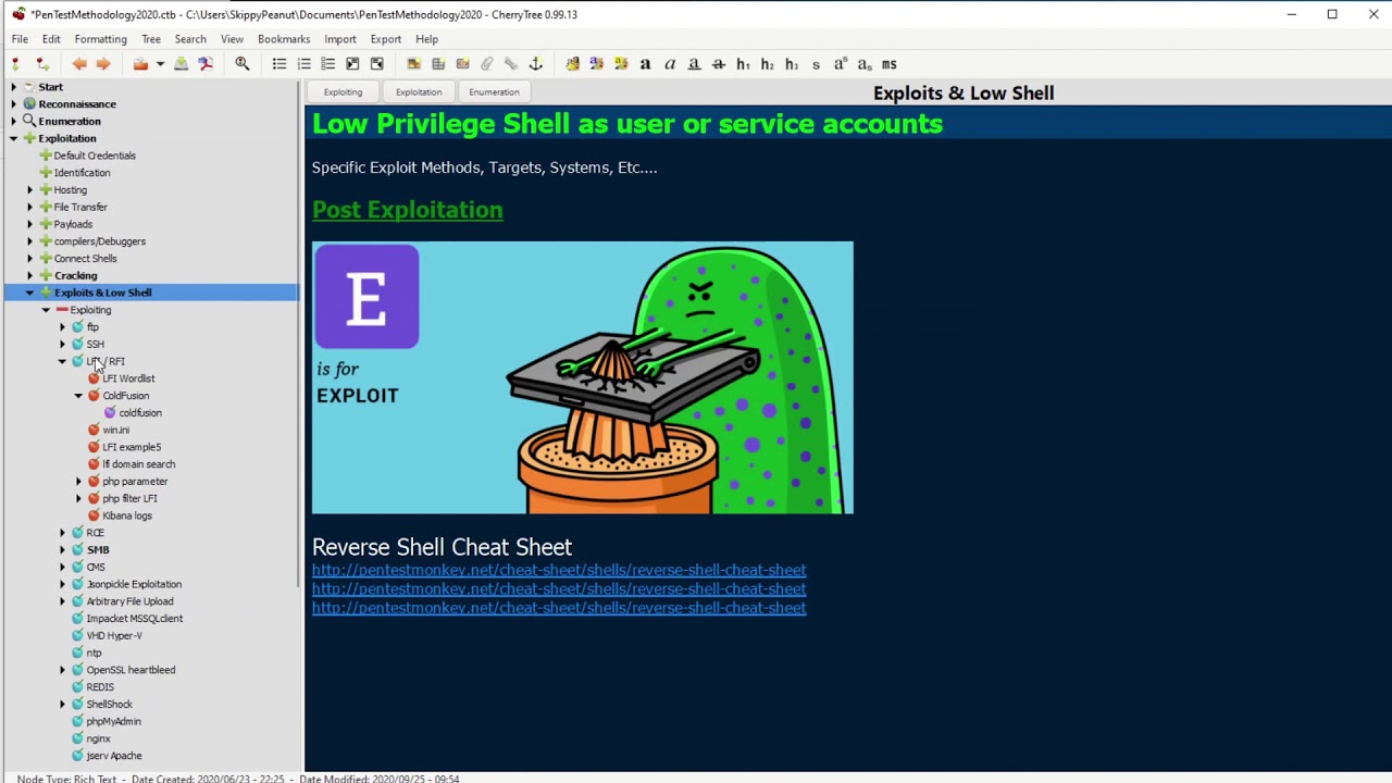 Using My PenTest Notes