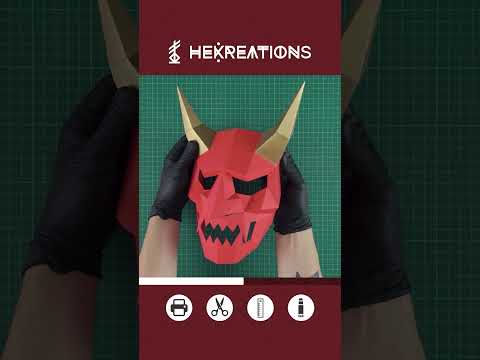 Oni Mask #diy | Papercraft & Costume Ideas